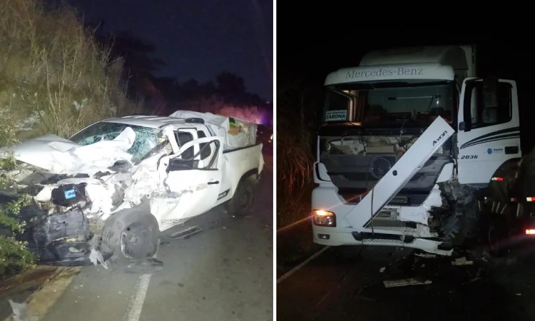 Colisão entre carro e caminhão é registrada na BA-263, entre Vitória da ...